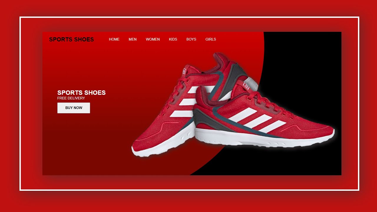 How to Create Home Page in Html and CSS | Design a Website Header using ...